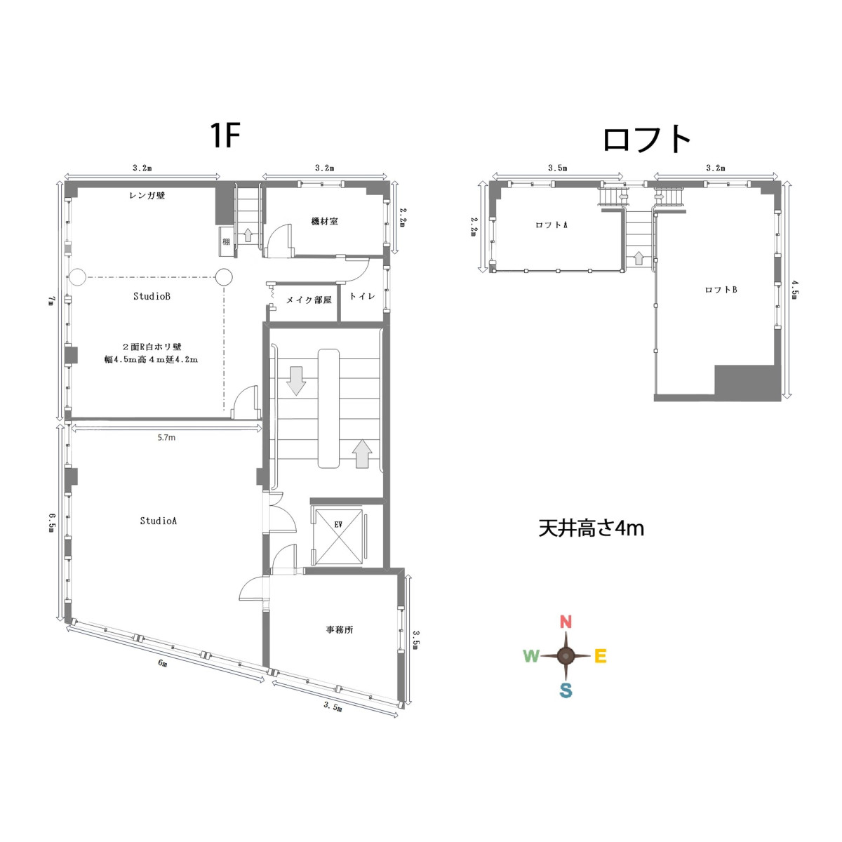 神戸駅徒歩5分/撮影機材豊富、面積108㎡の撮影スタジオ、ハウススタジオ。広い2面白ホリ、自然光でも撮影OK。Studio VEAL Kobe｜カシカシ